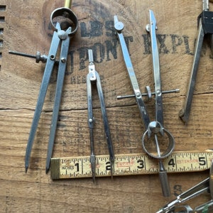 Lot of 7 Compasses, 3 Germany, 1 Teledyne 3 Others Drafting Draftsman Engineer Tools - Etsy