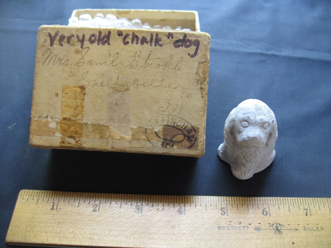 Old Chalkware Puppy Dog - Etsy