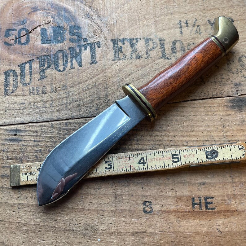 Buck Custom Shop USA 1988 NAHC 10th Ann. Skinning Fixed Blade Knife as ...