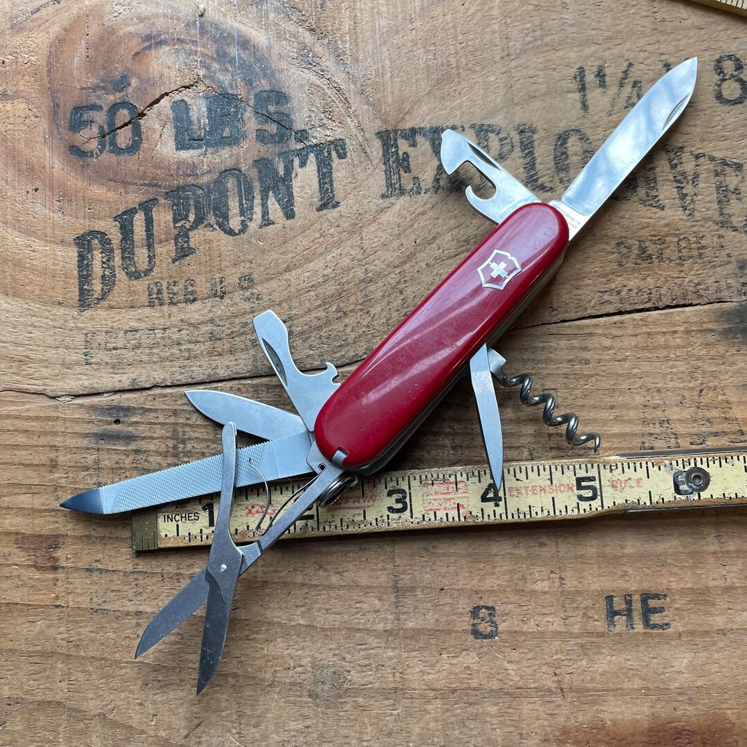 Swiss Victorinox Camp Multi Tool Scout Knife 8 Blade/ Tool Pick and ...