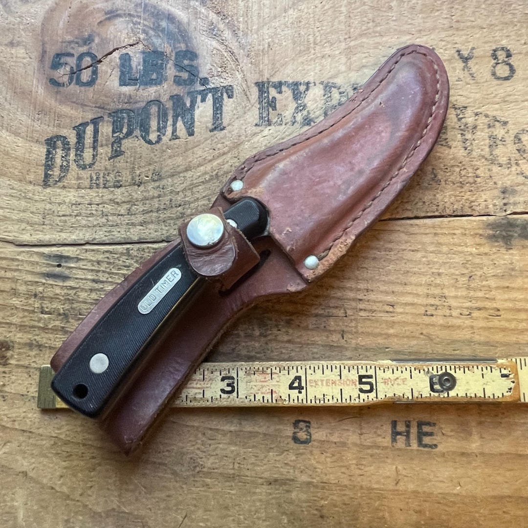 Schrade Sharpfinger USA Model 152 Hunting Camp Fishing Fixed Blade ...