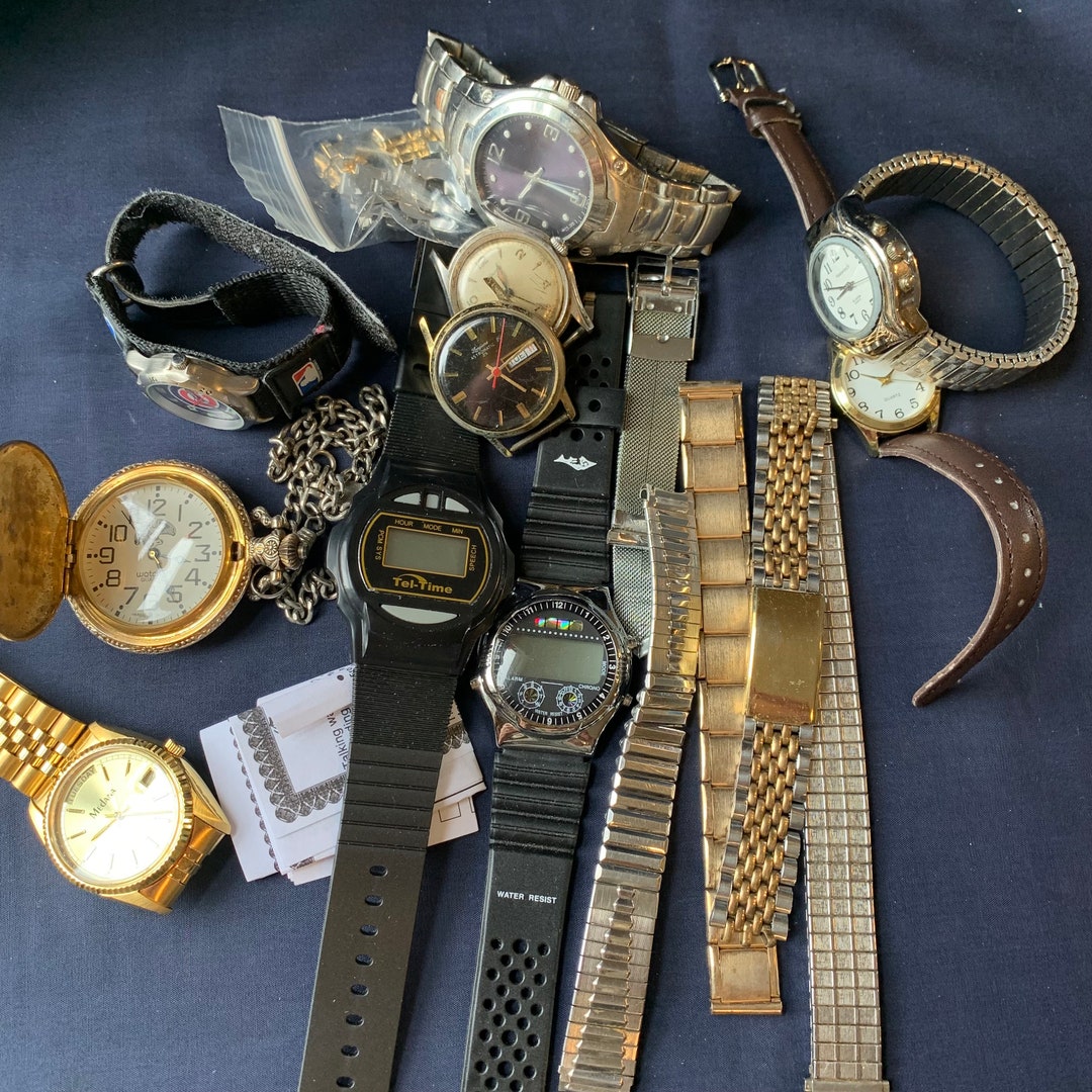 Vintage Untested Watch Lot - Etsy