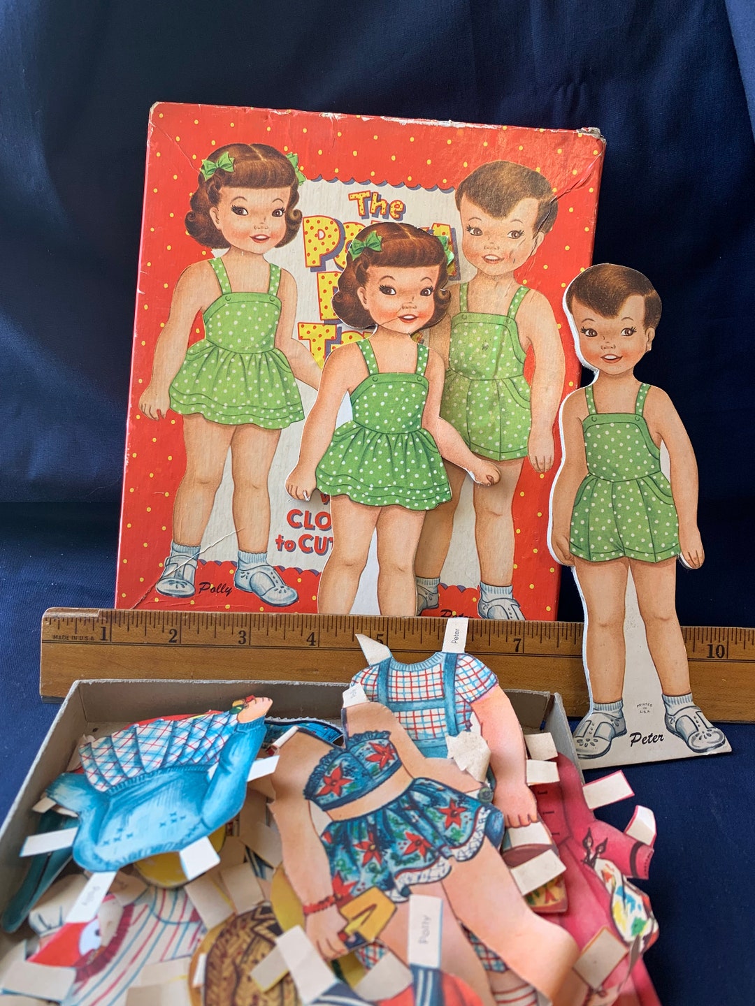 Vintage 60's Paper Doll Set and Clothes - Etsy
