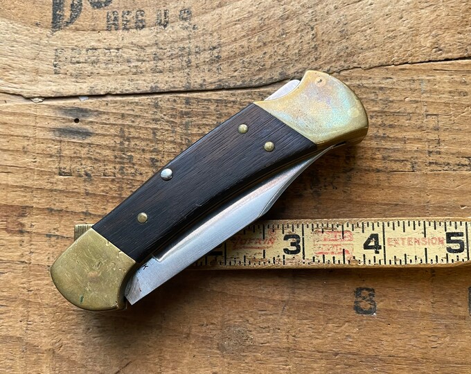 Buck USA Model 112 Ranger Brass Lockback 1 Blade Pocket Knife - Etsy
