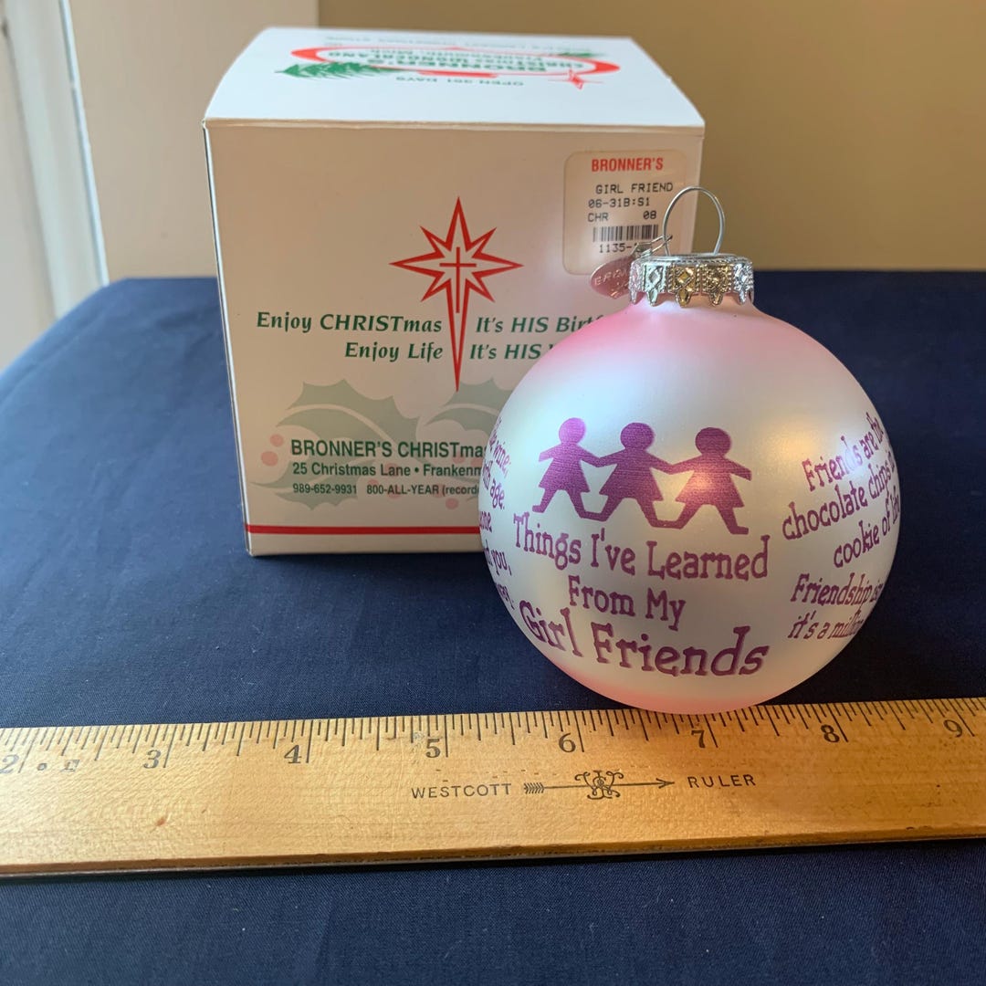 Vintage Bronners Girlfriend Christmas Ornament - Etsy