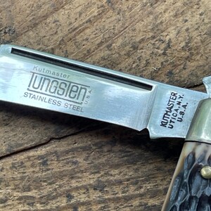 Kutmaster Utica NY USA Tungsten Model Large Stockman Santa Fe Pipeline ...