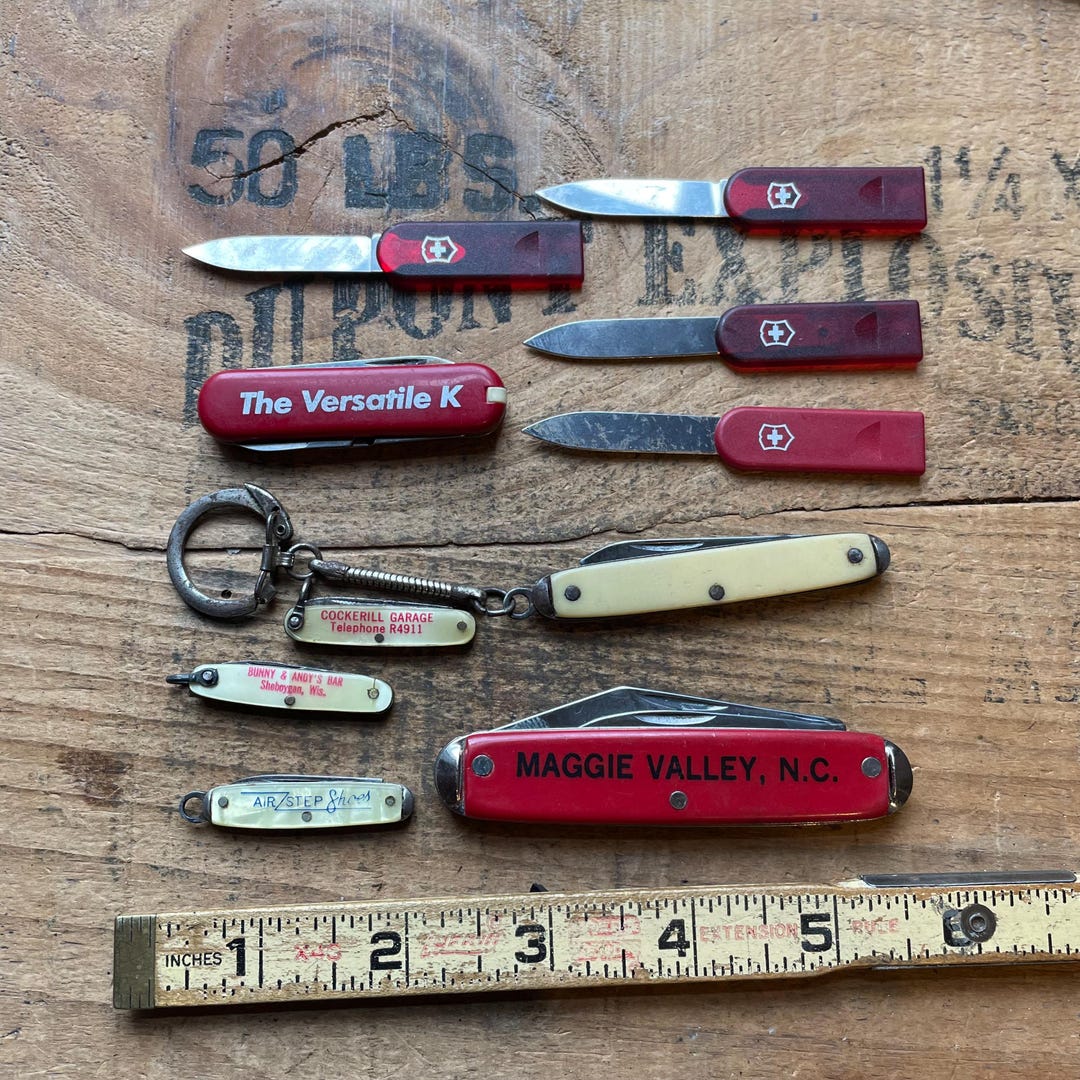 Vintage 10 Knife Lot Small Pocket Knives & Pipe Cleaners 1-2 Blade ...