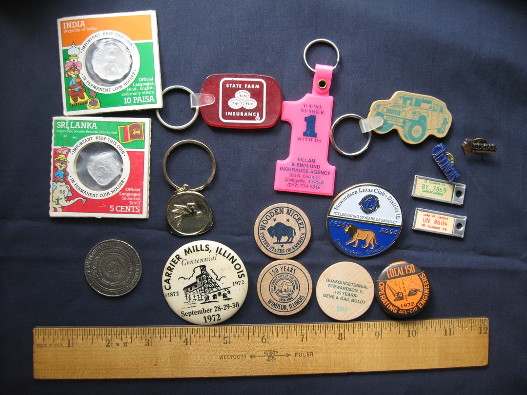 15 Piece Token Wooden Nickels, Coin Advertising Lot - Etsy