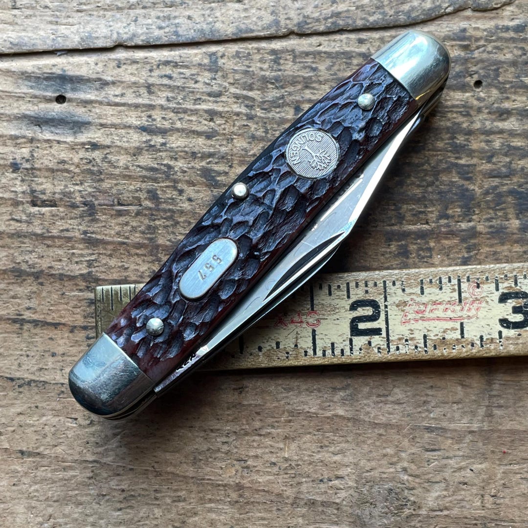 Boker Tree Brand Solingen Germany Model 7588 Ltd Bone Stockman 3 Blade Pocket Knife NOS - Etsy