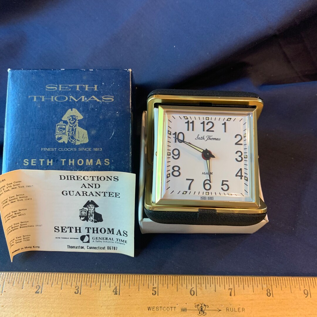 Vintage SETH THOMAS Windup Alarm Clock in Box - Etsy