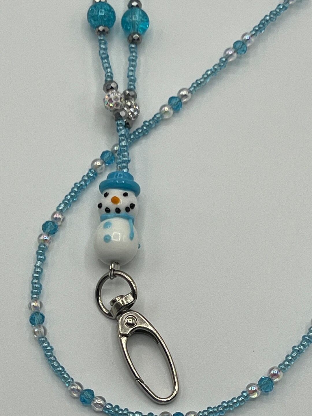 Snowman Lanyard Updated Style - Etsy