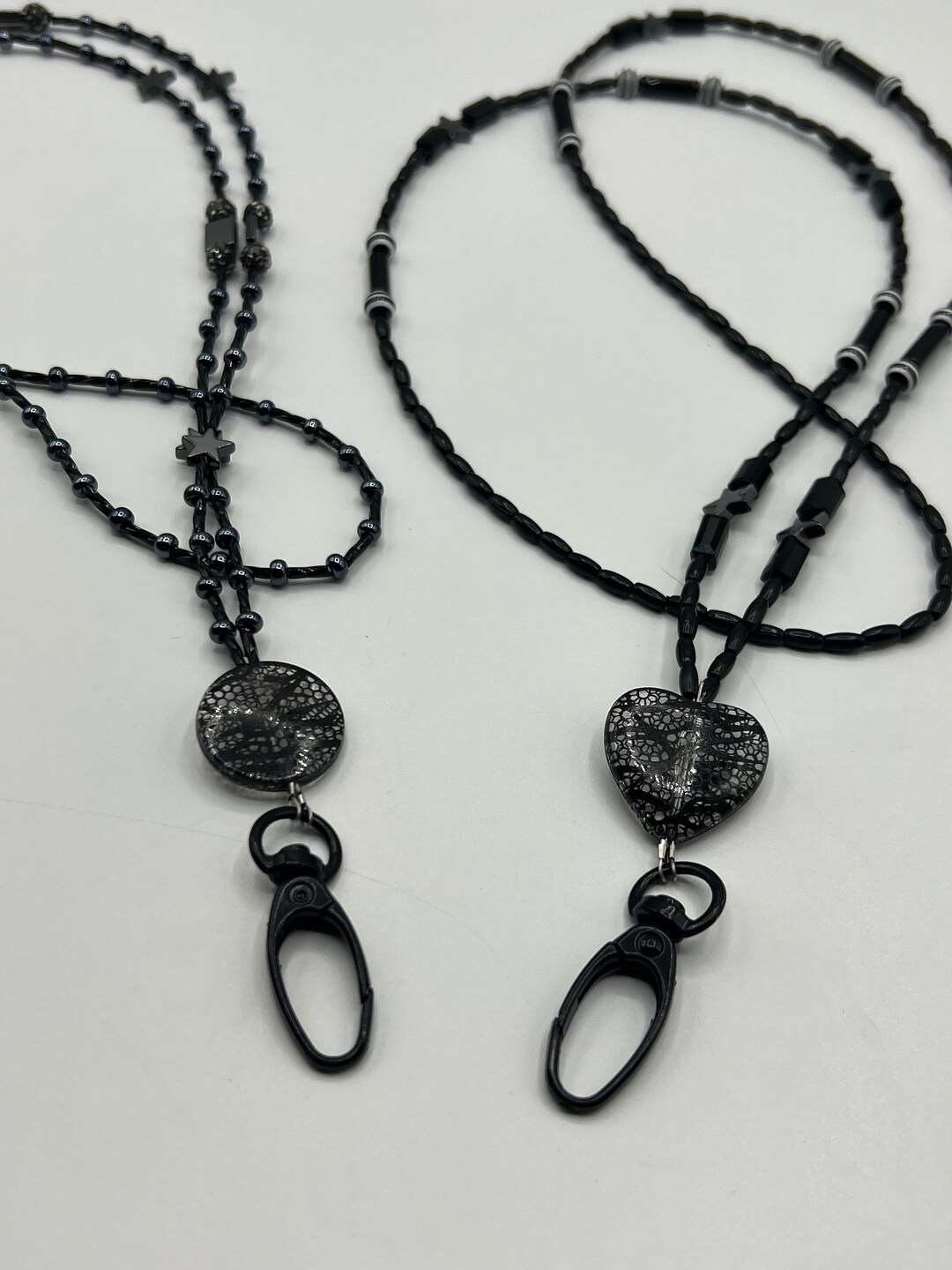 Black Gothic Inspired Lanyard 2 - Etsy