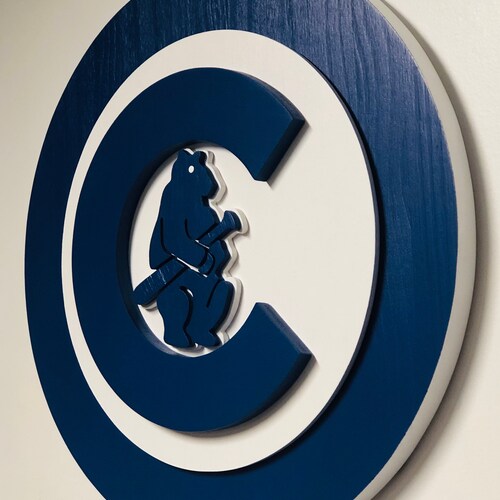 3D Vintage Chicago Cubs Wooden Logo Cubnation Series 2 of 6 | Etsy