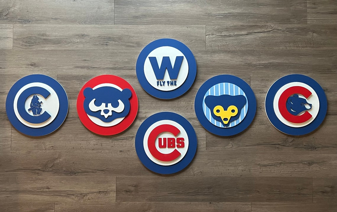 3D Chicago Cubs Wooden Logo Cubnation Series 1 of 6 Collect - Etsy