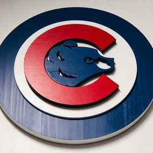 3D Chicago Cubs Wooden Logo, Cubnation Series 3 of 6 Collect Them All ...