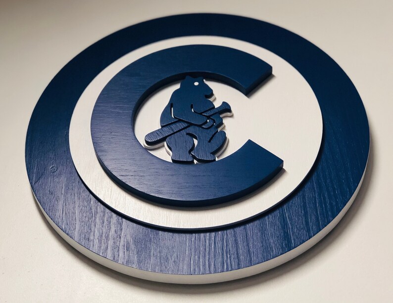 3D Chicago Cubs Wooden Logo Cubnation Series 4 of 6 Collect - Etsy