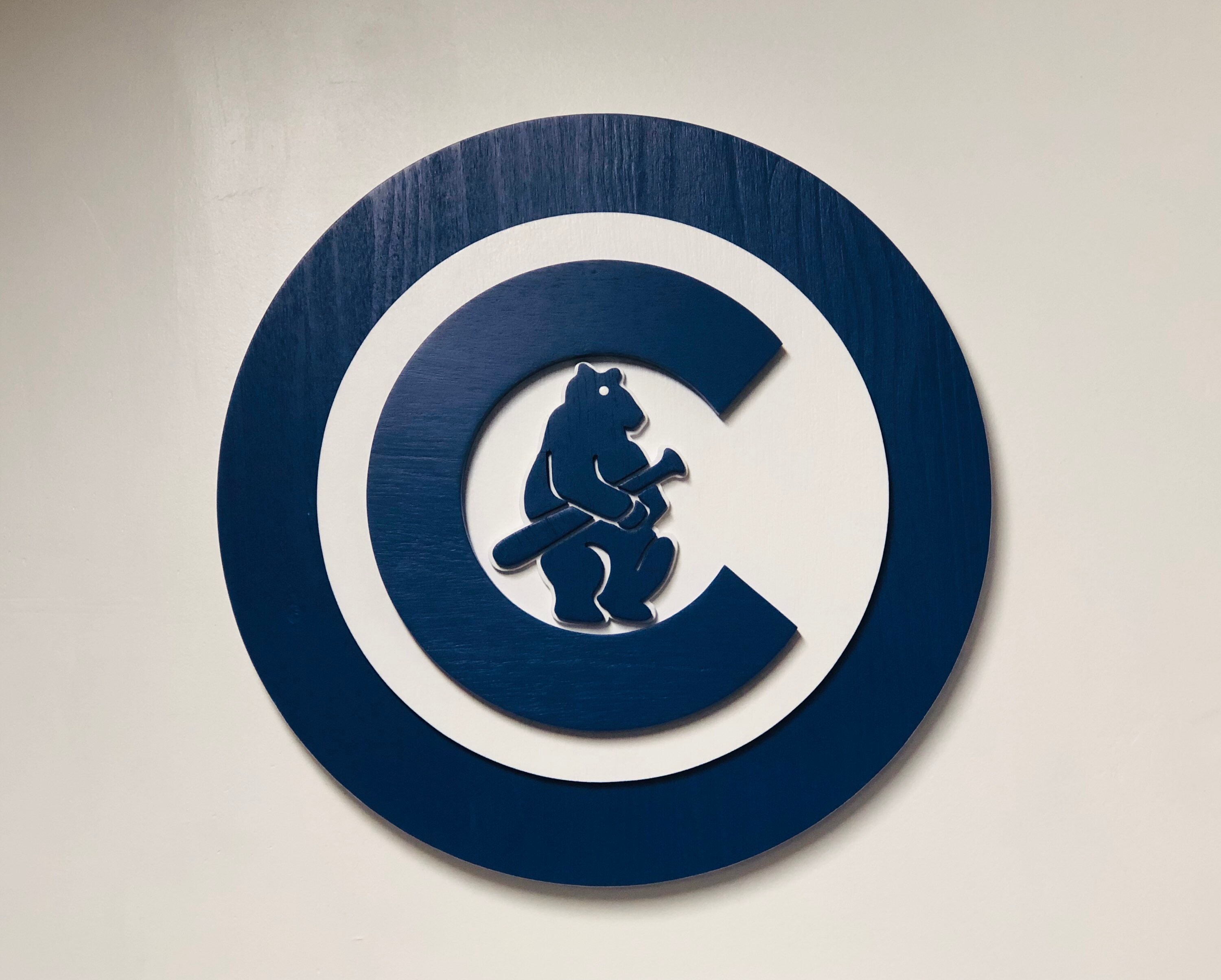 3D Chicago Cubs Wooden Logo CubNation Series 4 of 4 Collect | Etsy