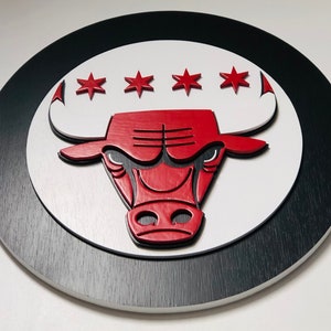 Chicago Bulls Wooden Sign - Etsy