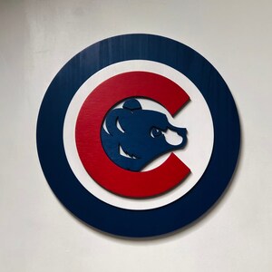 3D Chicago Cubs Wooden Logo, Cubnation Series 3 of 6 Collect Them All ...