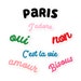 Cute French Sayings Stickers Paris France Stickers Bubble-free Stickers ...