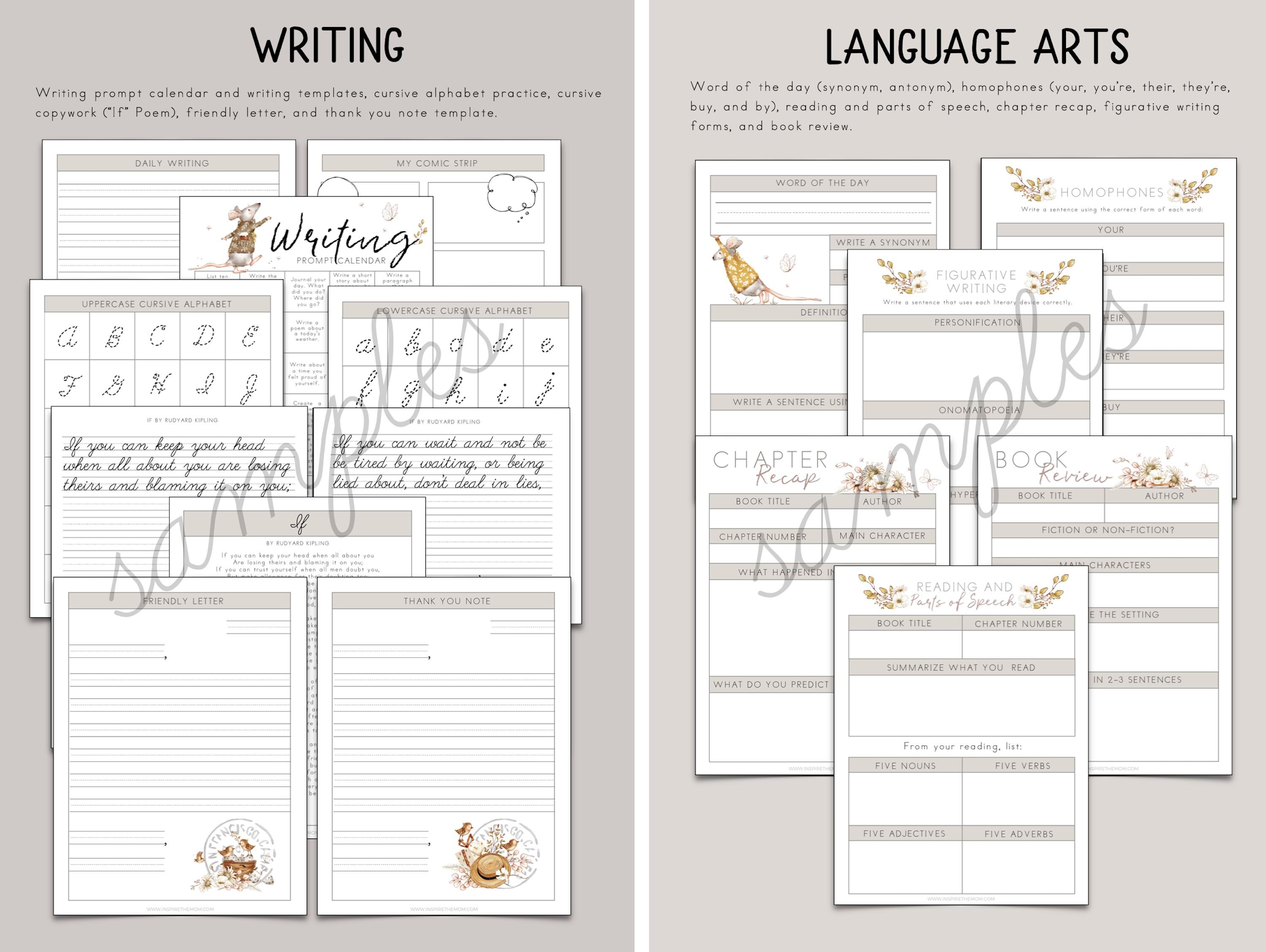 Sixth Grade Morning Menu Pages | No Prep Morning Work | Morning Time ...