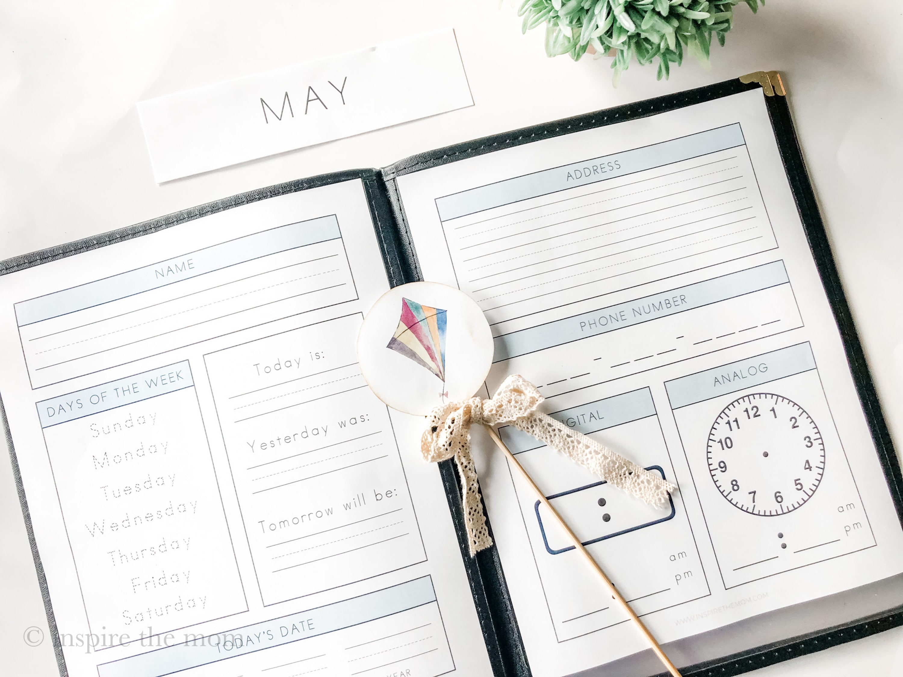 Morning Menu Pages for May, Homeschool Printable, Morning Time, Morning ...