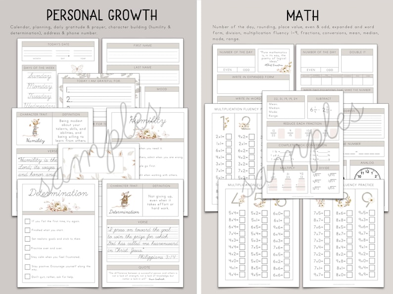 Fourth Grade Morning Menu Pages, Morning Time Basket, Elementary, 4th ...