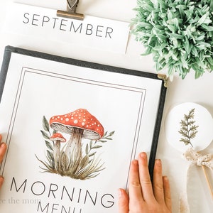 Morning Menu Pages for September | Morning Time Basket | Charlotte ...