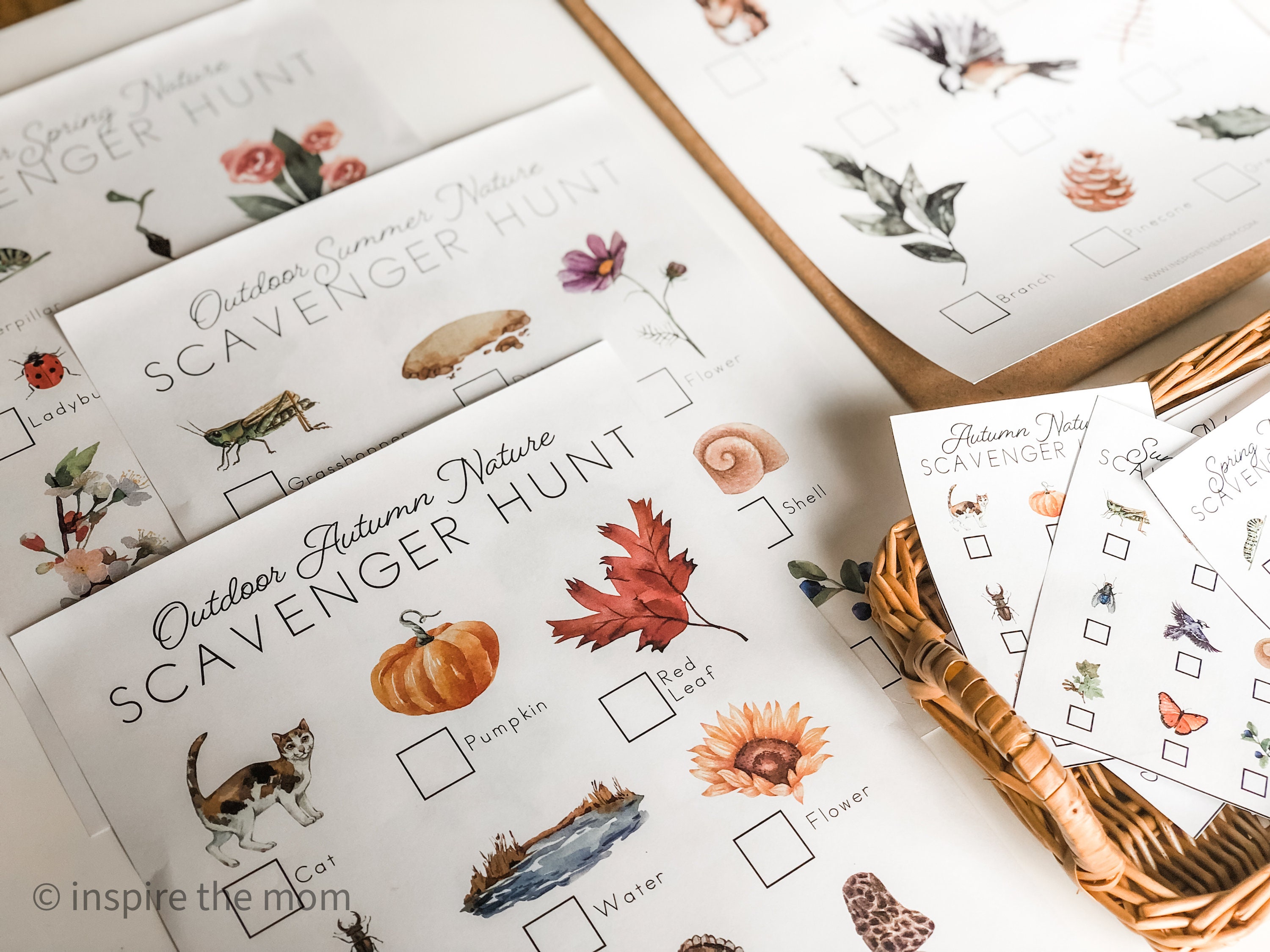 Seasons Nature Scavenger Hunts BUNDLE for Prek-2nd Grade - Etsy