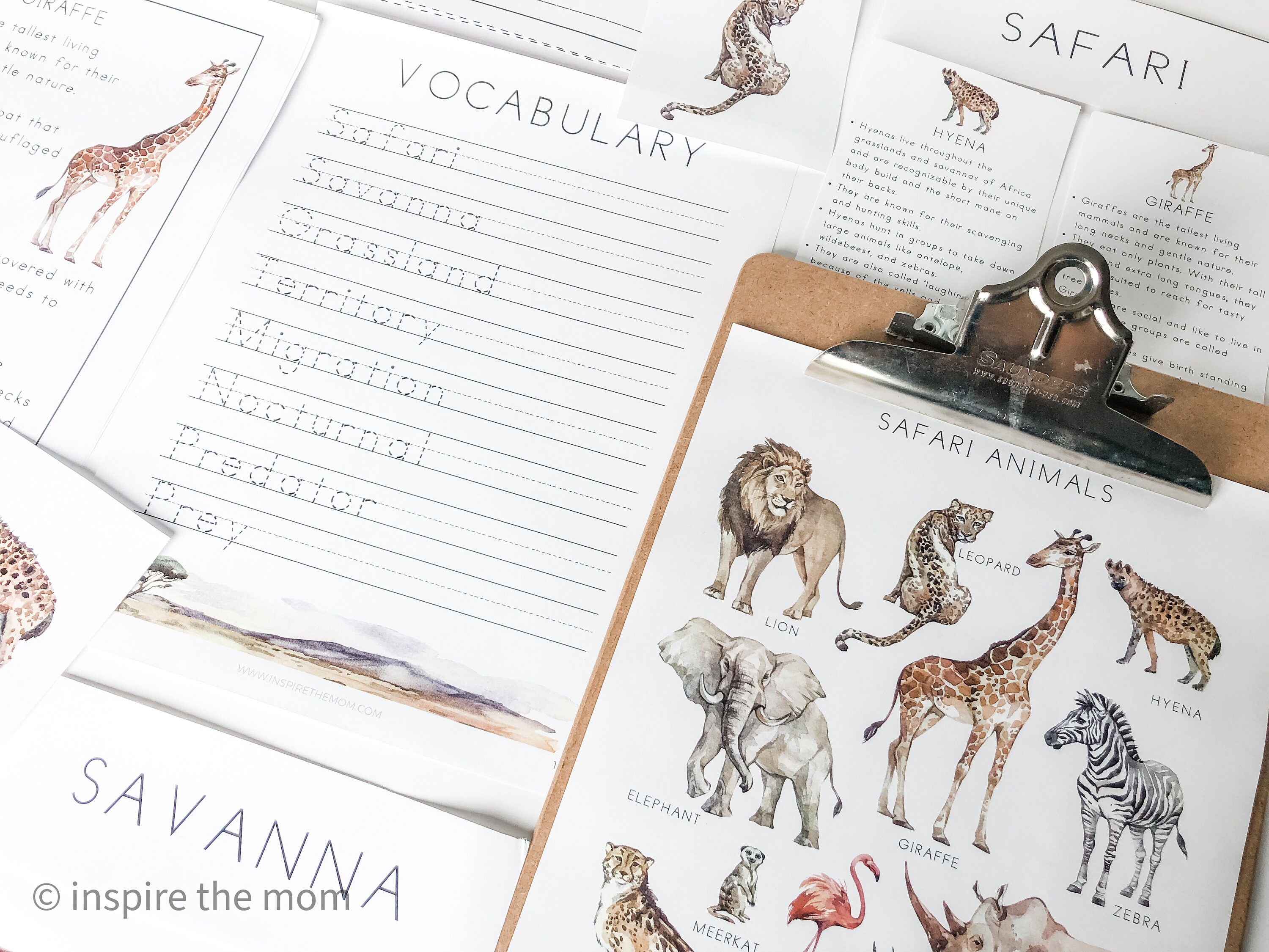 Safari Animals Unit Study for Kids | Prek–2nd Nature | Science ...