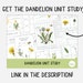 Dandelion Craft Template, Dandelion Wish, Preschool Craft, Montessori ...