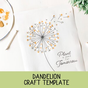 Dandelion Craft Template, Dandelion Wish, Preschool Craft, Montessori ...