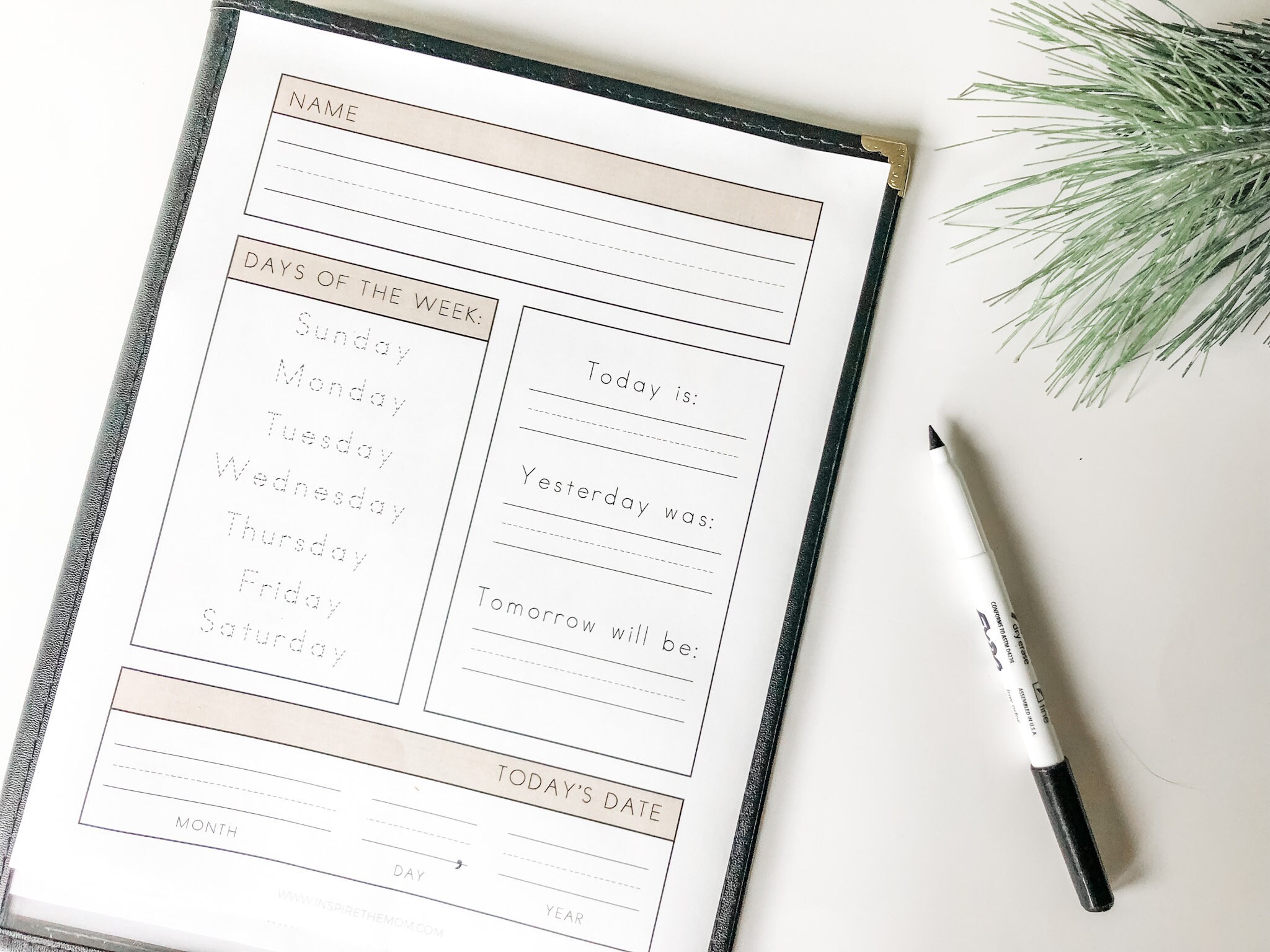 Morning Menu Pages for January, Homeschool Printable, Morning Time ...