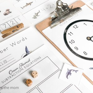 Ocean Animals Math Pack, Prek-2nd, Ocean Unit, Math Activities ...