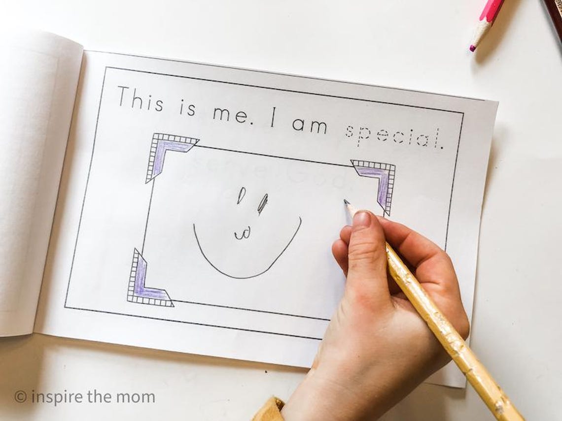 God Made Me Special | Christian Emergent Reader Printable | Half Page ...