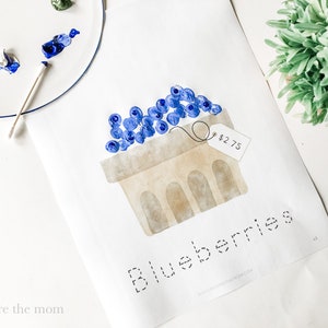 Blueberry Craft Template, Fingerprint Craft, Preschool Craft ...