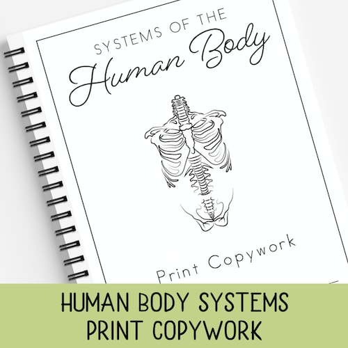 Human Body Systems Print Copywork Human Body Facts Print - Etsy