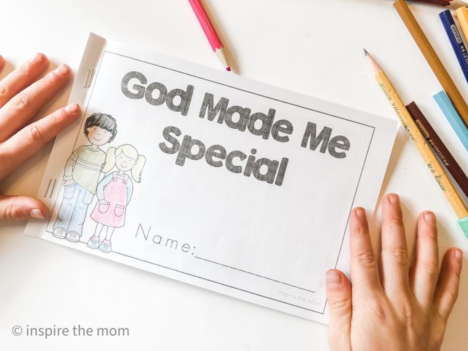 God Made Me Special | Christian Emergent Reader Printable | Half Page ...