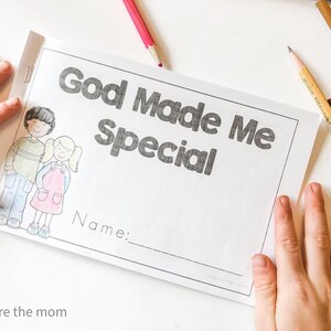 God Made Me Special | Christian Emergent Reader Printable | Half Page ...