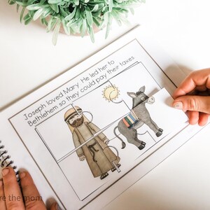 Nativity Busy Book Printable, Half-page Interactive Nativity Story ...