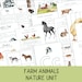 Farm Animal Unit BUNDLE, Nature Study, Math, Language Arts, Handwriting ...