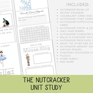 Nutcracker Unit Study, Nutcracker Activities, Prek-4th Grade, Christmas ...