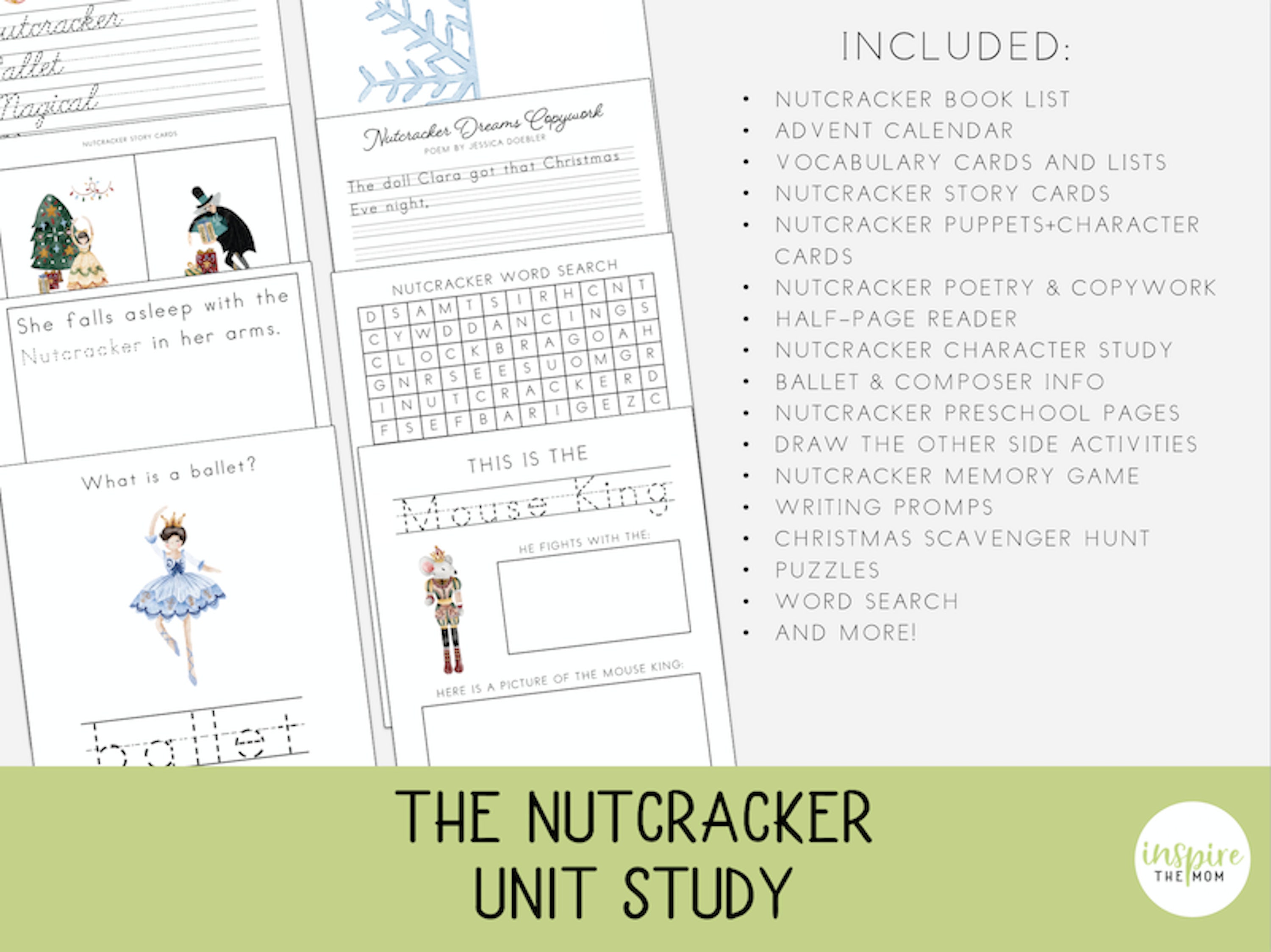 Nutcracker Unit Study, Nutcracker Activities, Prek-4th Grade, Christmas Unit, Charlotte Mason ...