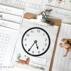 Farm Animal Unit BUNDLE, Nature Study, Math, Language Arts, Handwriting ...