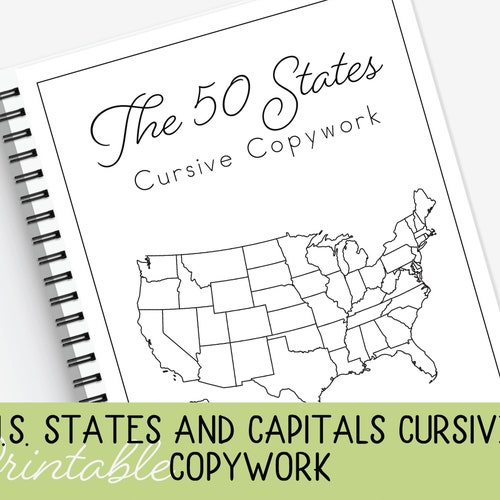 U.S. Presidents Print Copywork Homeschool Printable - Etsy