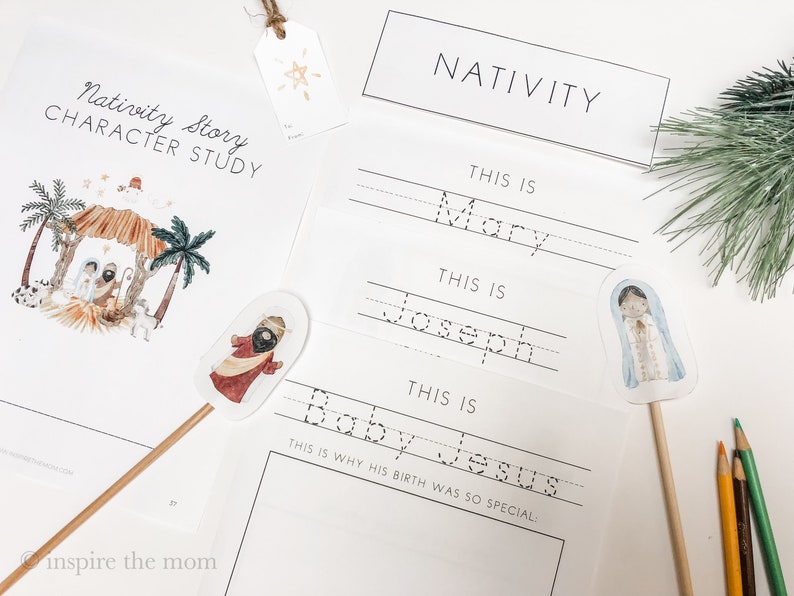 Nativity Unit Study, Nativity Activities, Prek-4th Grade, Christmas ...