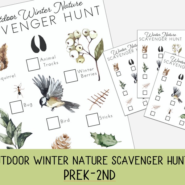 Nature Scavenger Hunt - Etsy