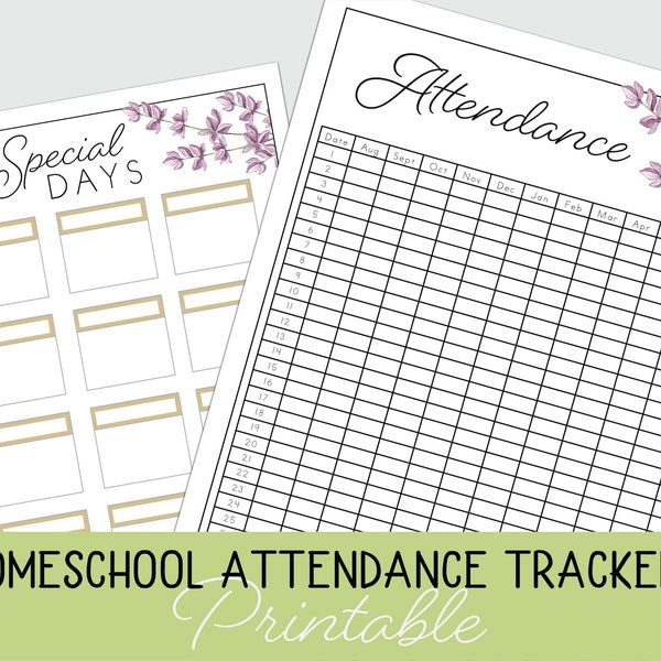 Homeschool Tracking Sheets - Etsy