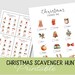 Christmas Scavenger Hunt Card, Christmas Scavenger Hunt, Winter ...