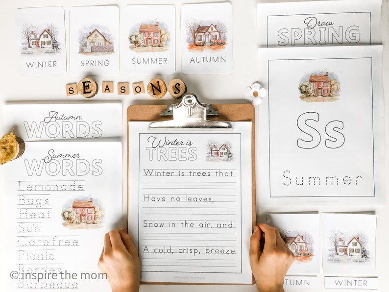 Four Seasons Unit Study | Seasons Activities for Kids | Science ...